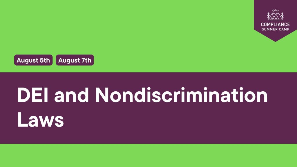 DEI and Nondiscrimination Laws Legal Landscape Update Insights